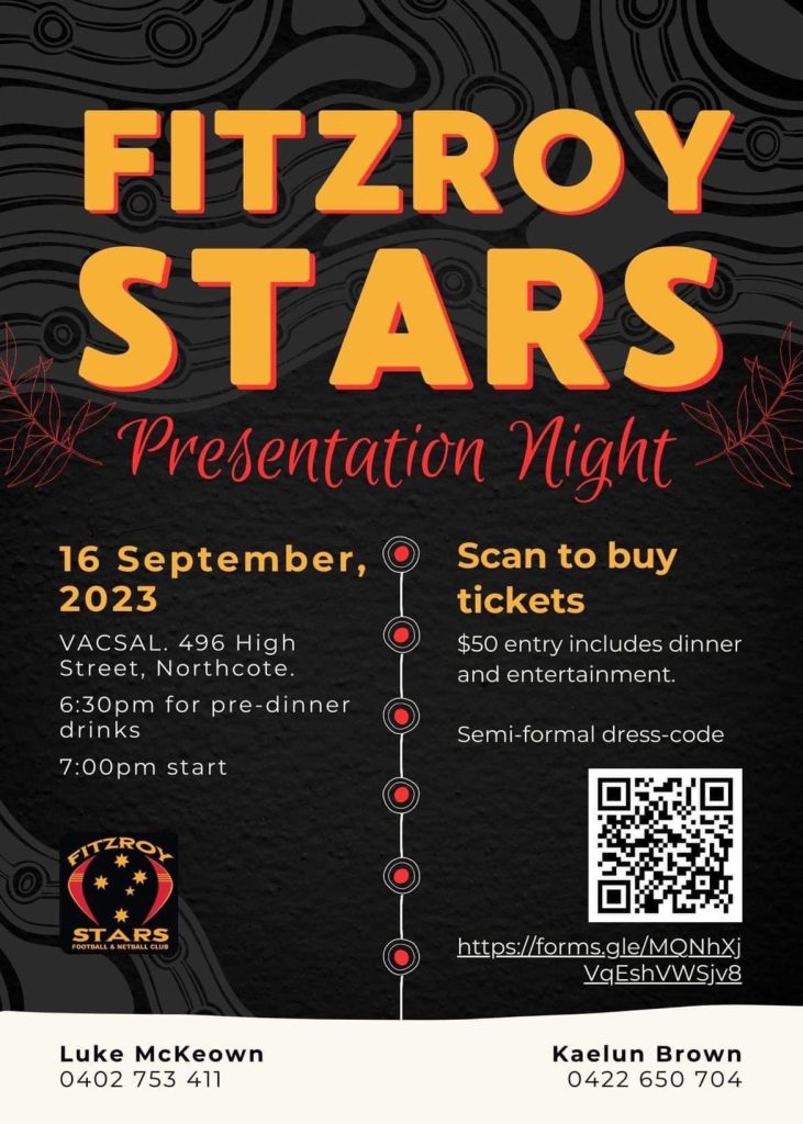 Fitzroy Stars Presentation Night