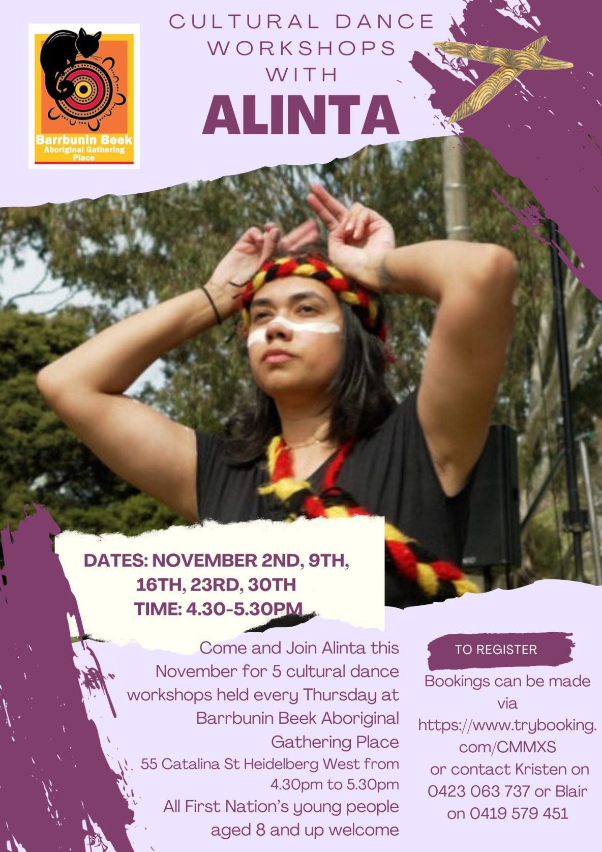Cultural Dance Workshops with Alinta
